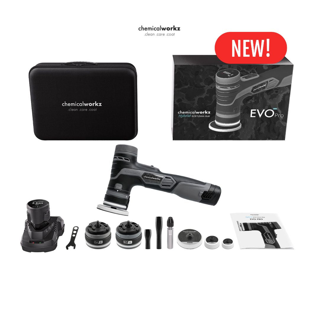 chemicalworkz EVO Mini Pro Cordless Polisher | Modular Hybrid DA ...